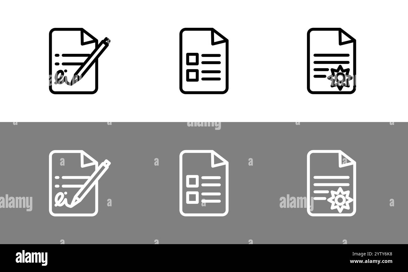 Manager icon in outline Black and White Stock Photos & Images - Alamy