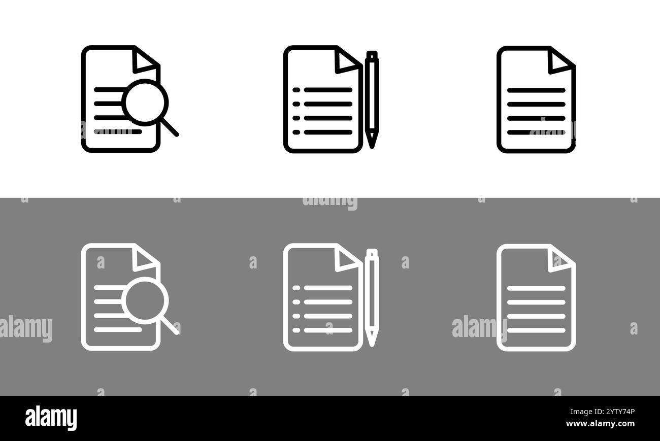 Document symbols hi-res stock photography and images - Alamy