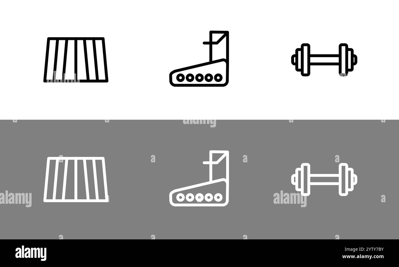 Fitness symbol set - Flat fitness symbol Stock Vector Image & Art - Alamy