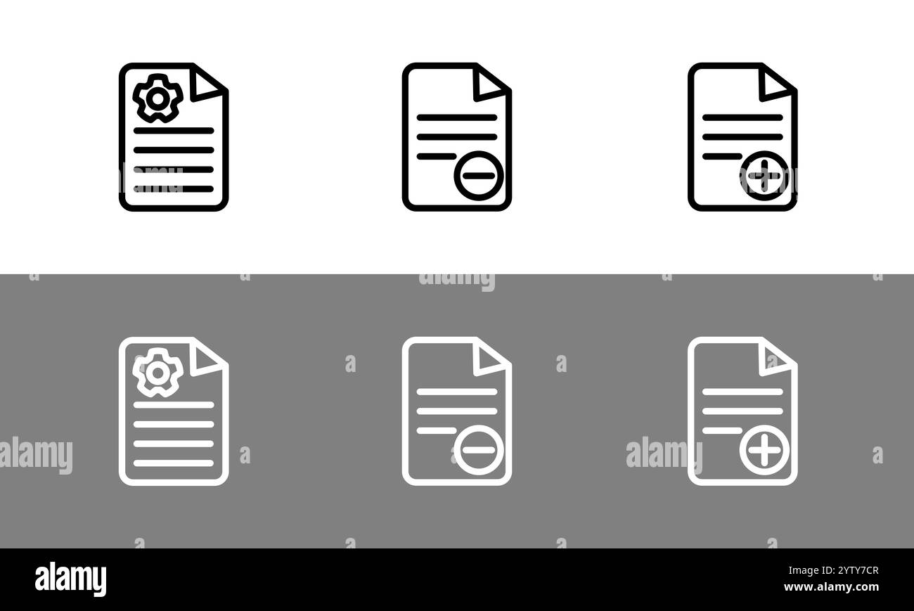 Manager icon in outline Black and White Stock Photos & Images - Alamy