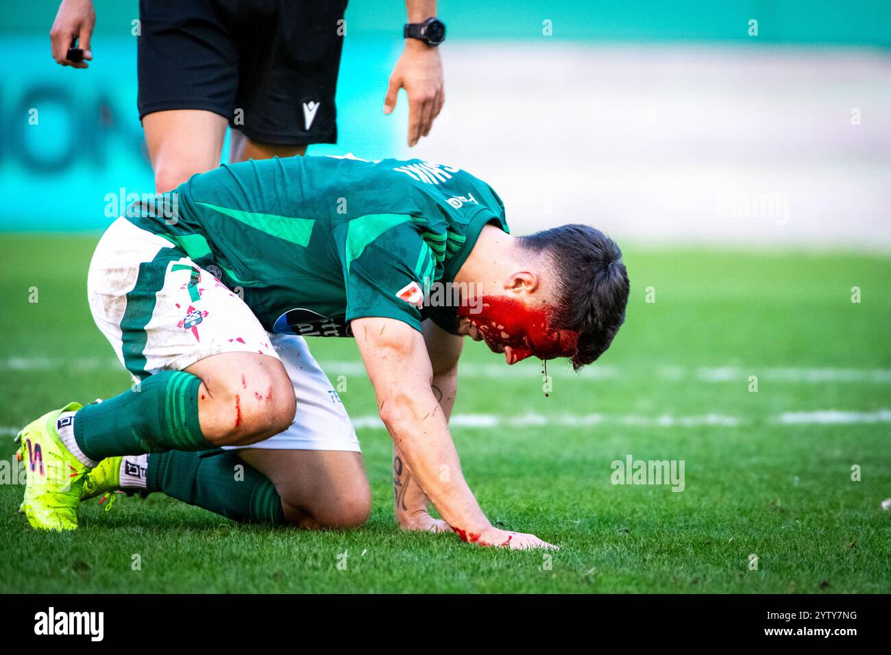 Ferrol, Spain. 08 December, 2024. Liga Hypermotion, Racing Club Ferrol vs Real Oviedo. Chiki ...