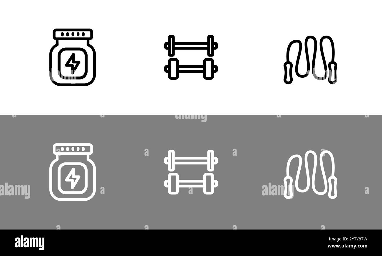 Fitness symbol set - Flat fitness symbol Stock Vector Image & Art - Alamy