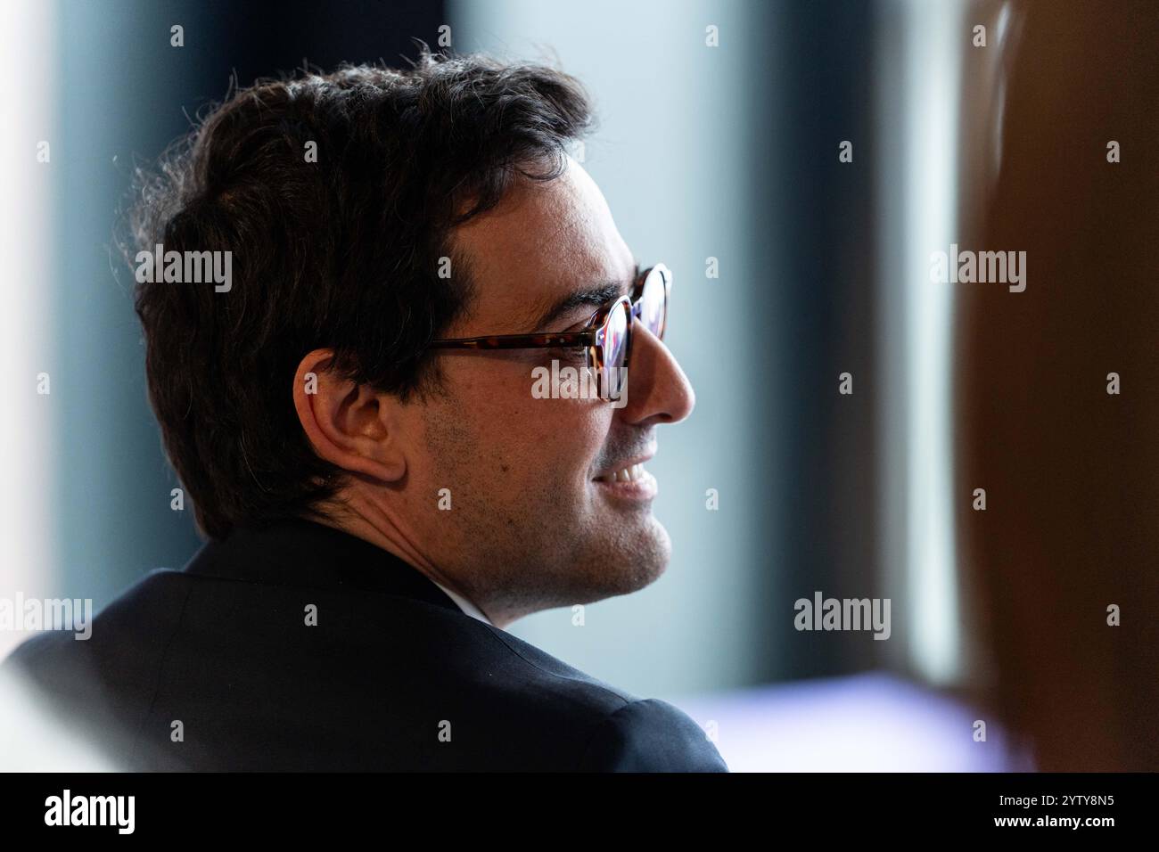 Stephane Sejourne during the Renaissance party's national council in ...