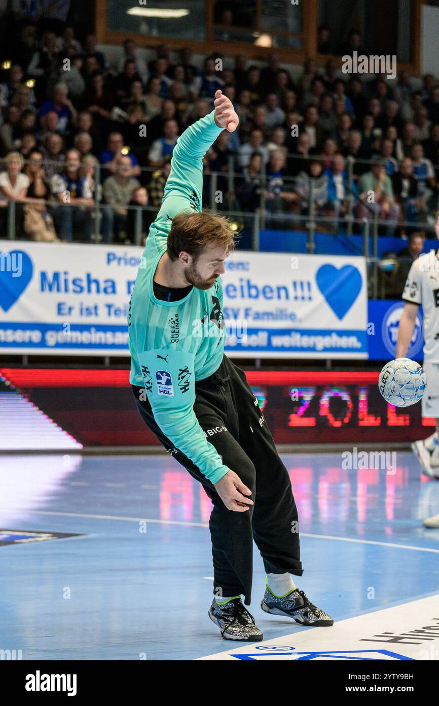 Andreas Wolff (TW, THW Kiel, #33) mit der Parade. GER, Thueringen, ThSV ...