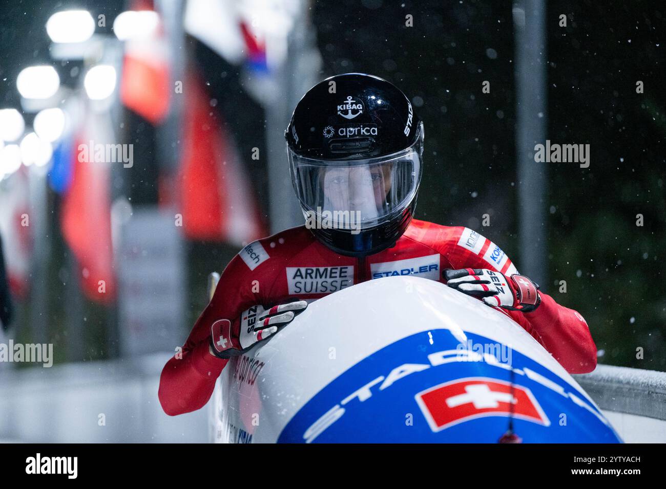 Melanie Hasler (Schweiz), GER, IBSF Bob Weltcup Altenberg, Rennen Monobob Frauen, 07.12.2024 ...