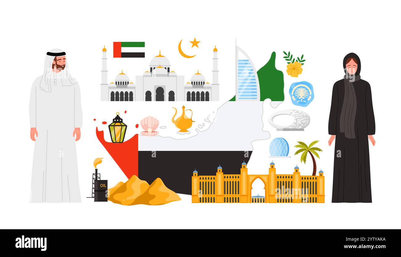 Abu dhabi culture heritage Stock Vector Images - Alamy