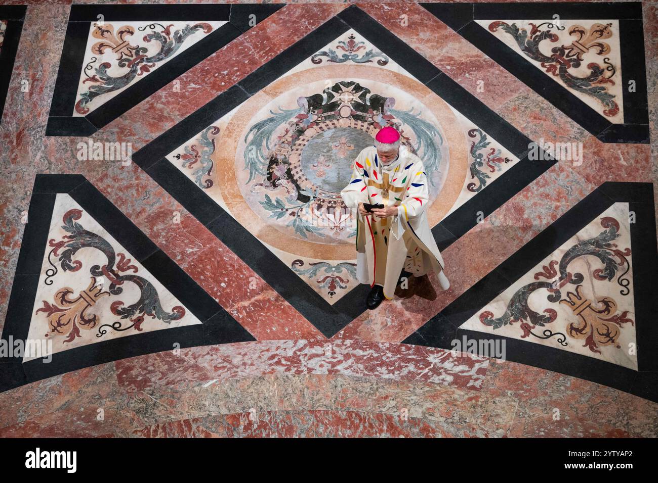 The Archbishop of Paris Laurent Ulrich during the first mass for the ...