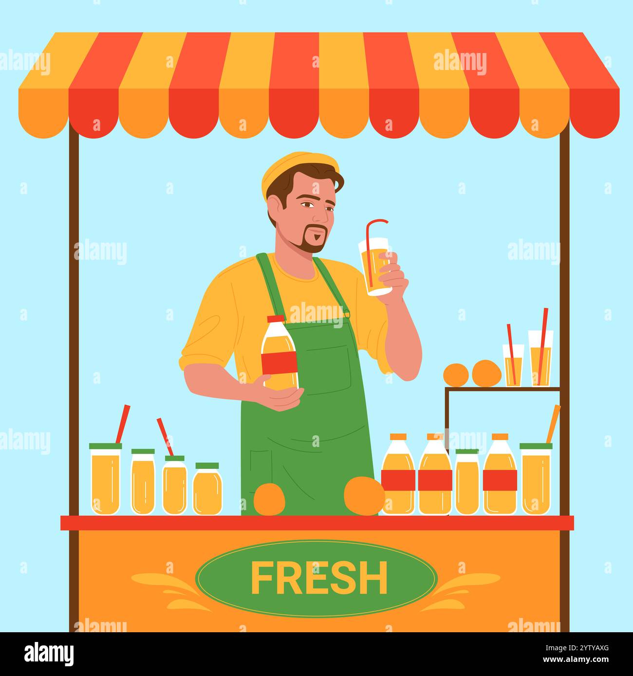 Street Vendor Vector