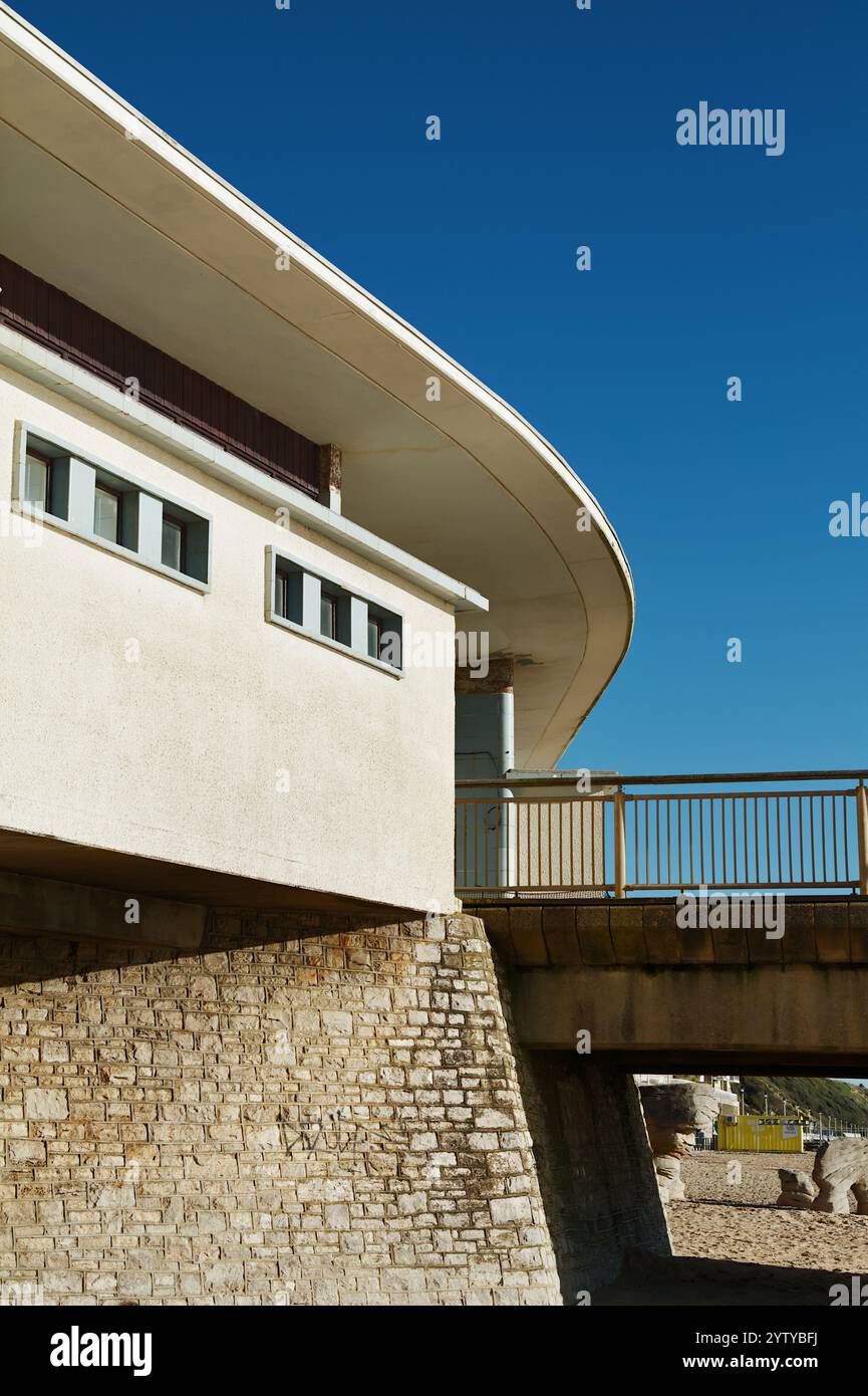 Exterior Side Back View Of The 1960s Neck Or Entrance Boomerang Shaped ...