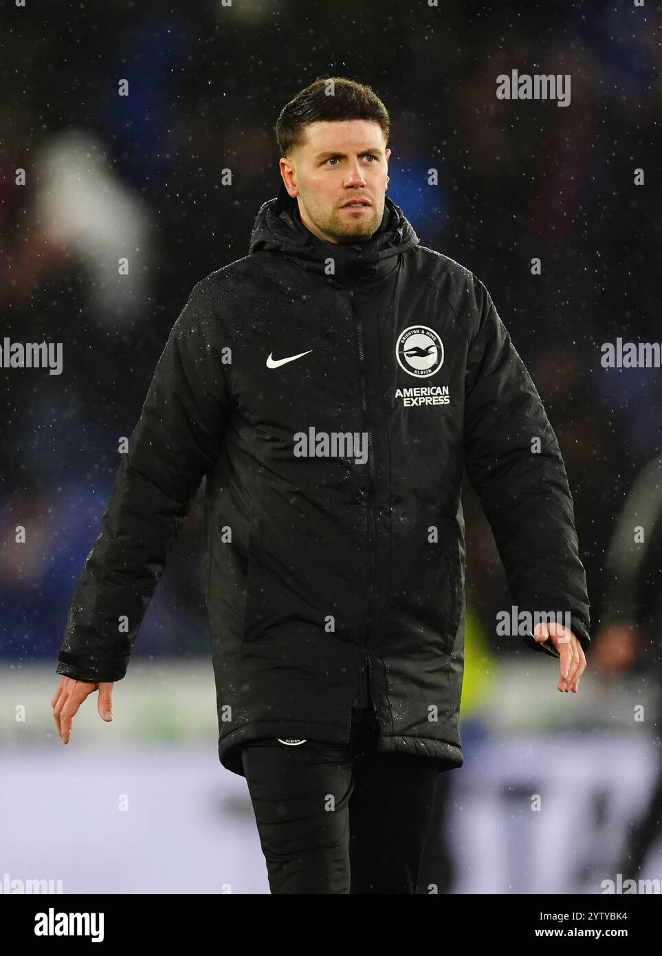 Brighton and Hove Albion manager Fabian Hurzeler after the Premier ...