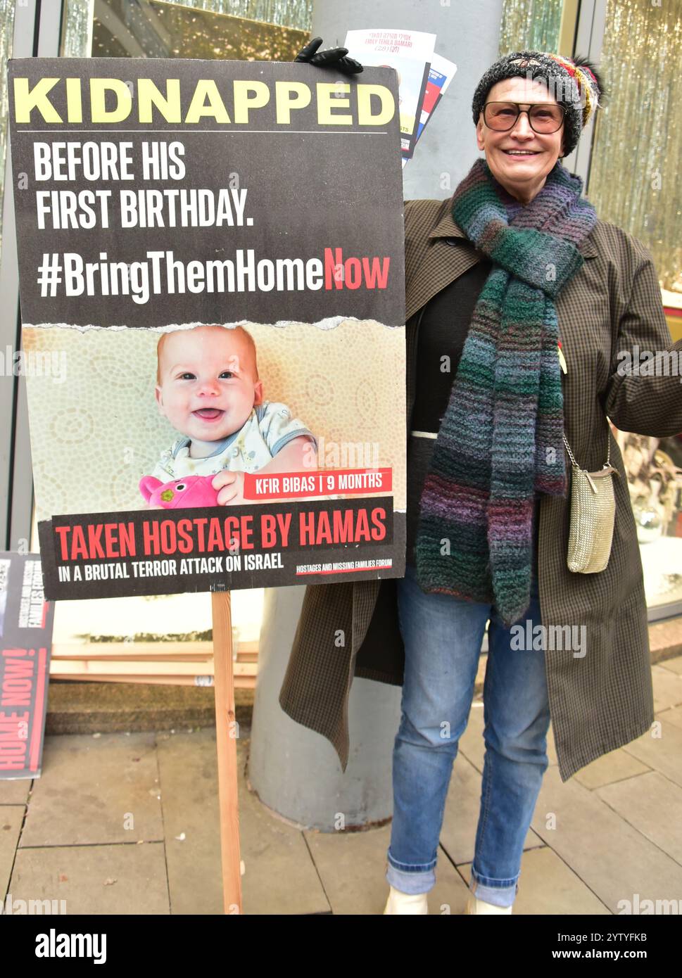 Manchester, UK, 8th December, 2024. North West Friends of Israel mount ...