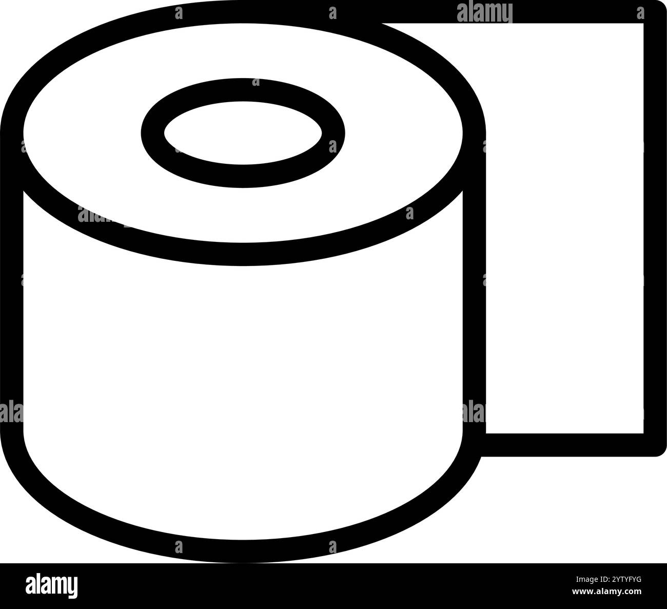 Toilet paper - vector icon Stock Vector Image & Art - Alamy