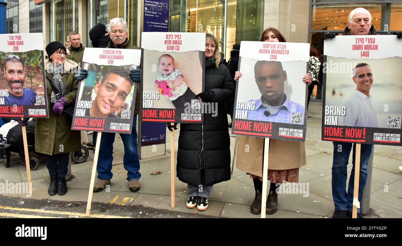 Manchester, UK, 8th December, 2024. North West Friends of Israel mount ...
