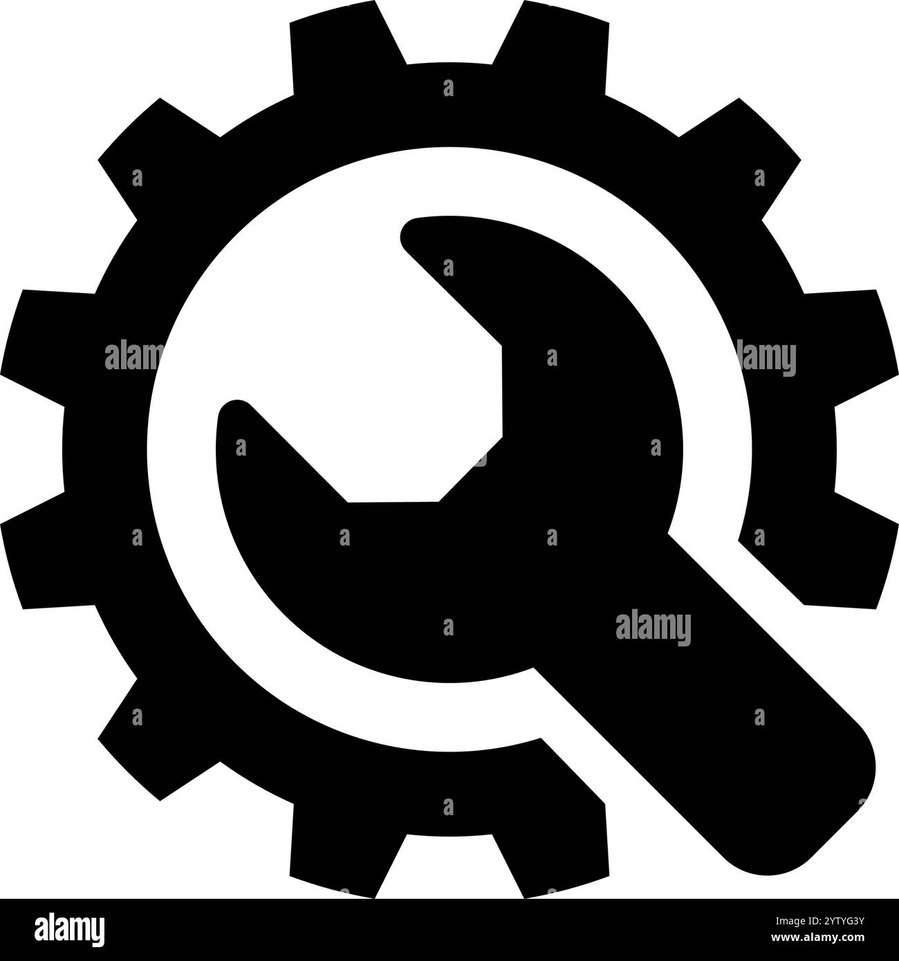 setting - vector icon Stock Vector Image & Art - Alamy