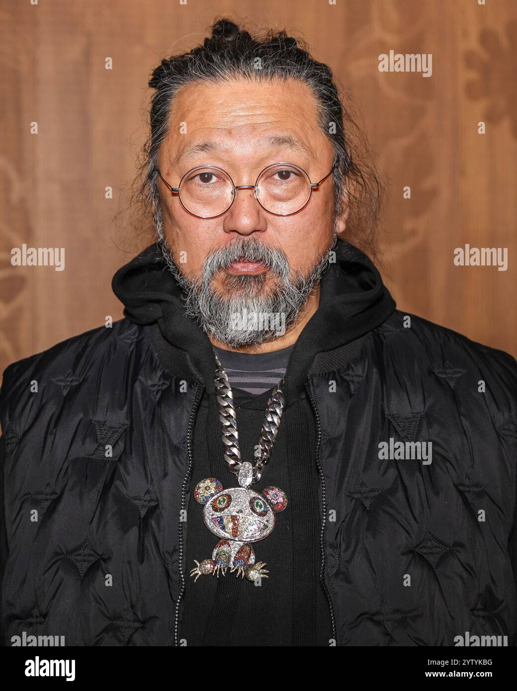 London, UK. 08th Dec, 2024. Artist Takashi Murakami poses ahead of the ...