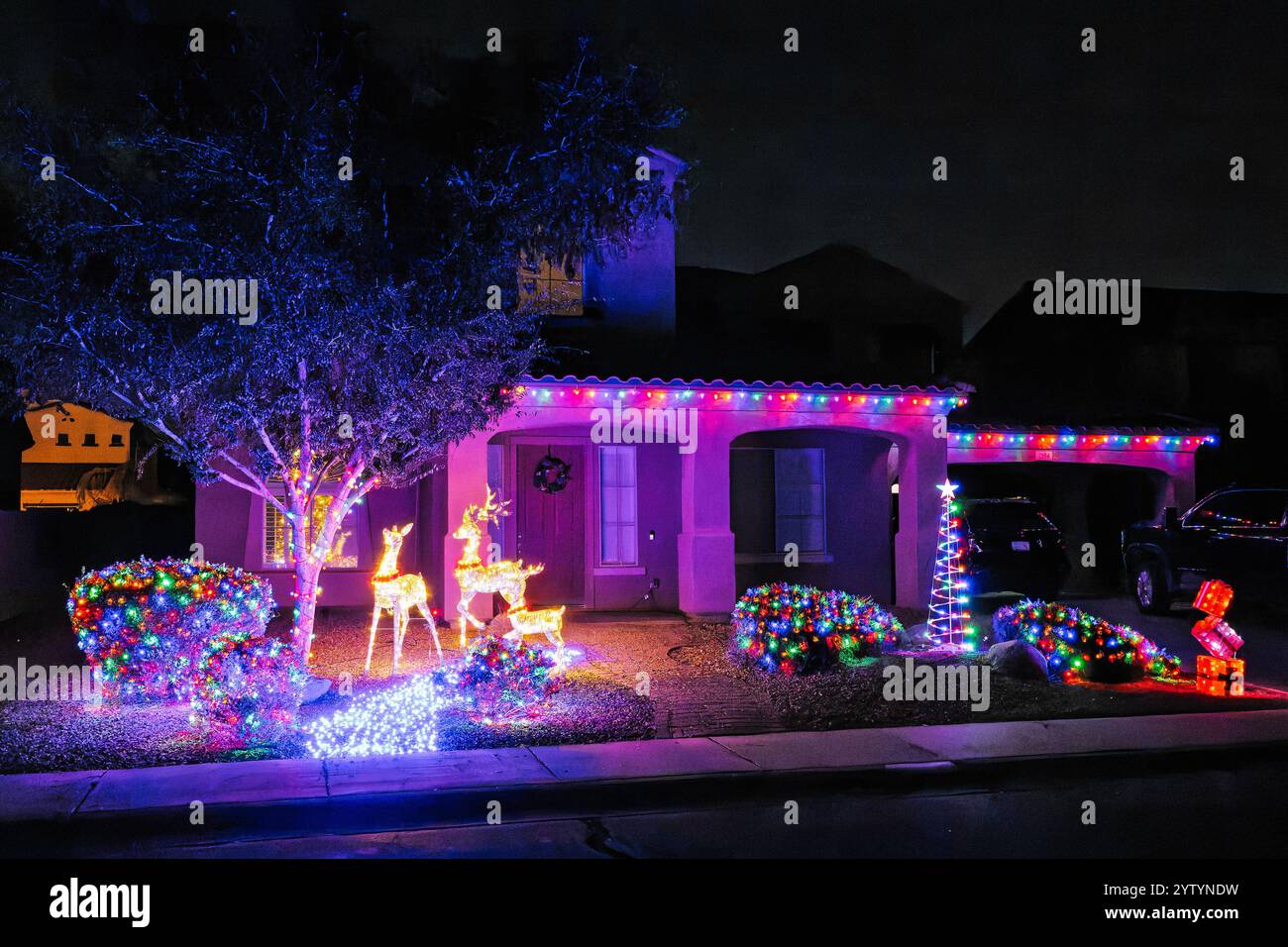 Christmas Holiday Lights at a private residence in the Phoenix AZ metro ...