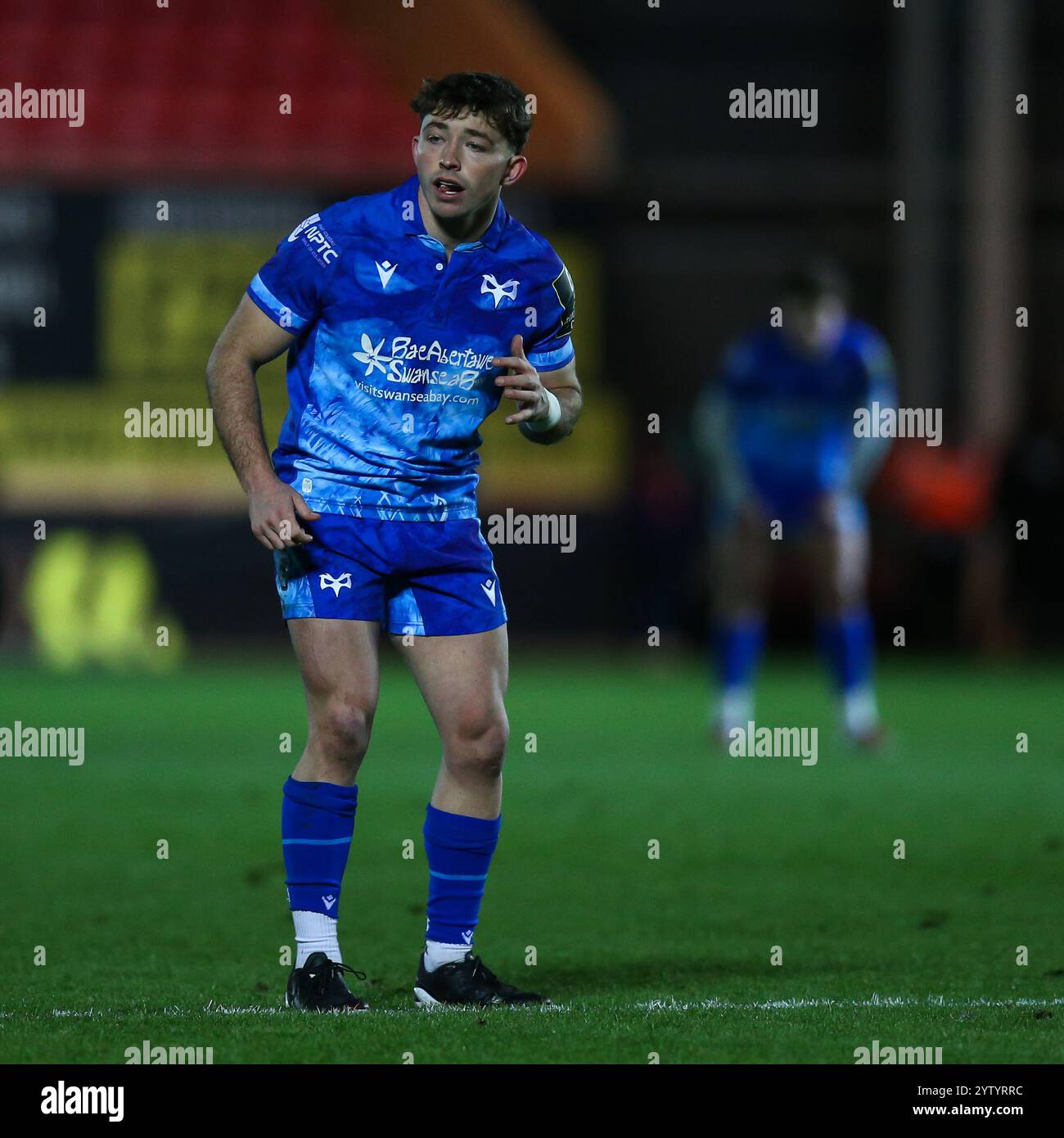 Llanelli, UK. 8 December, 2024. Dan Edwards of Ospreys during the ...
