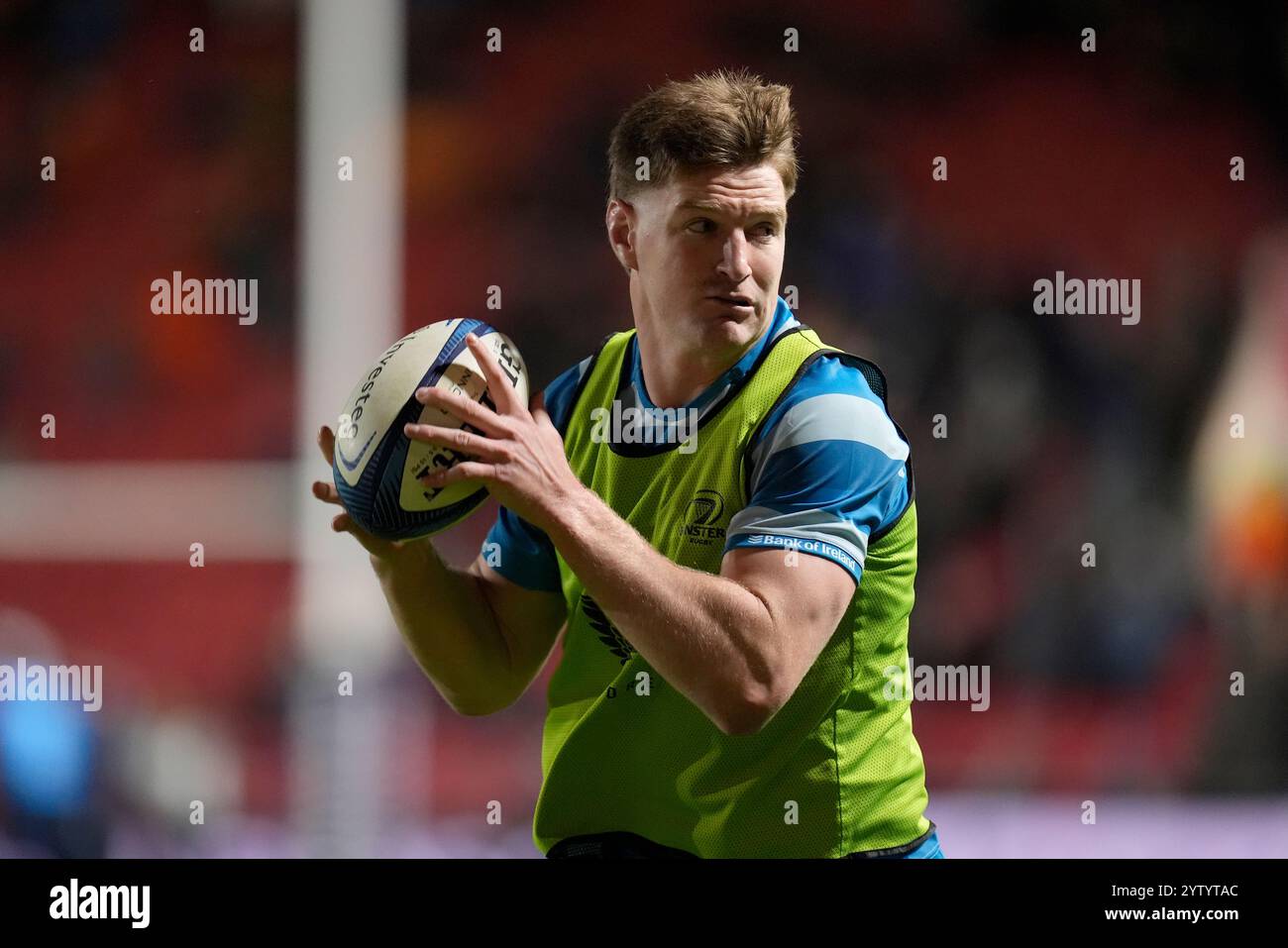 Leinster's Jordie Barrett during the warm up before the Investec ...