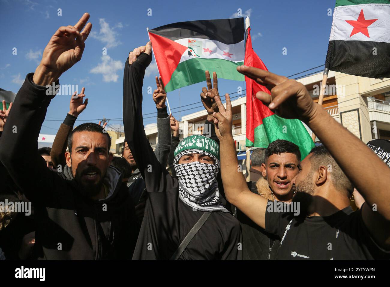 Bar Elias, Lebanon. 08th Dec, 2024. Syrians living in Lebanon·s eastern ...