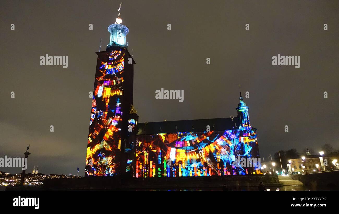 Stockholm, Sweden, December 7, 2024. Art installation dedicated to ...