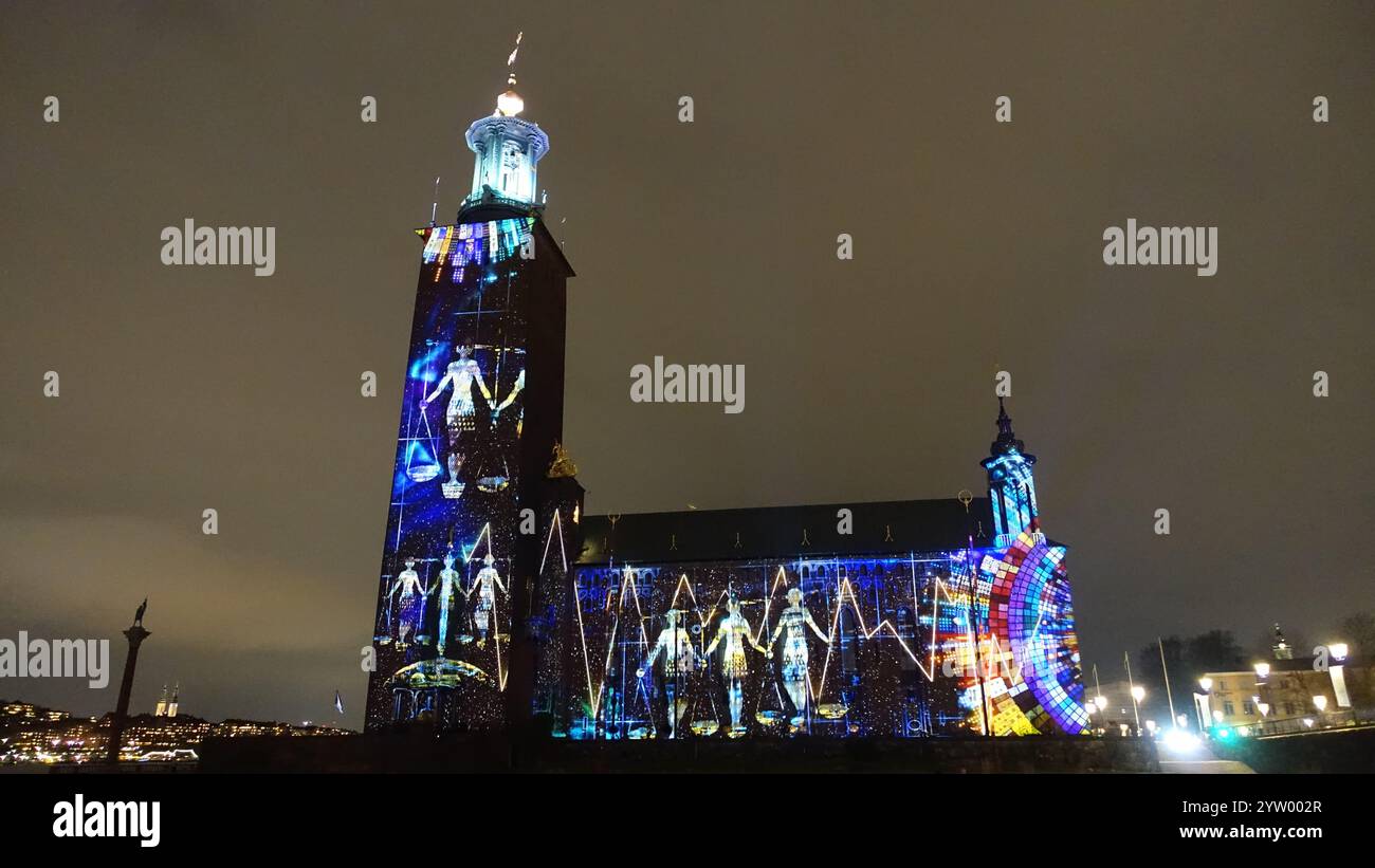 Stockholm, Sweden, December 7, 2024. Art installation dedicated to ...