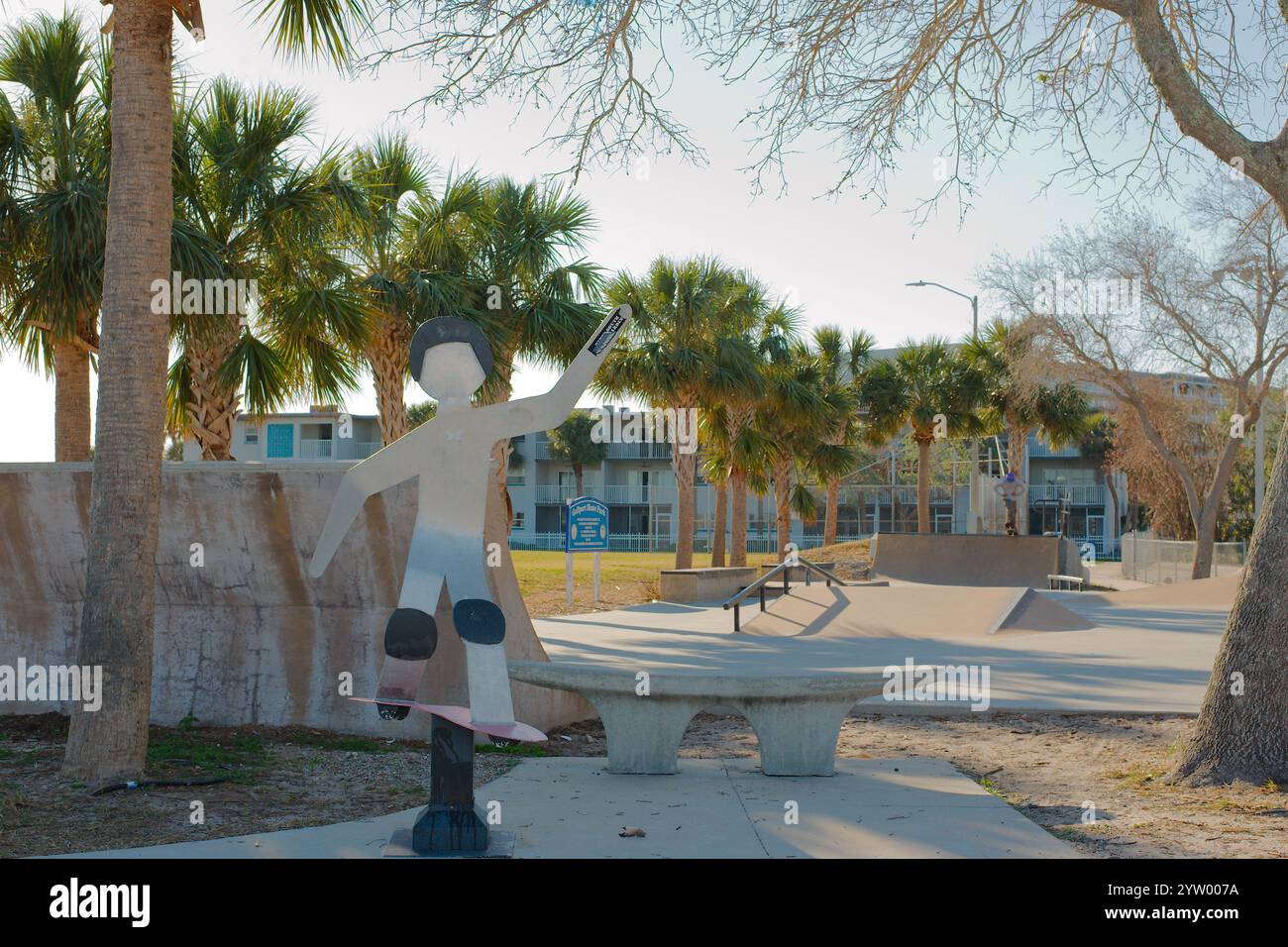 Skate Park at The Gulfport Recreation Center half-pipes, handrails ...