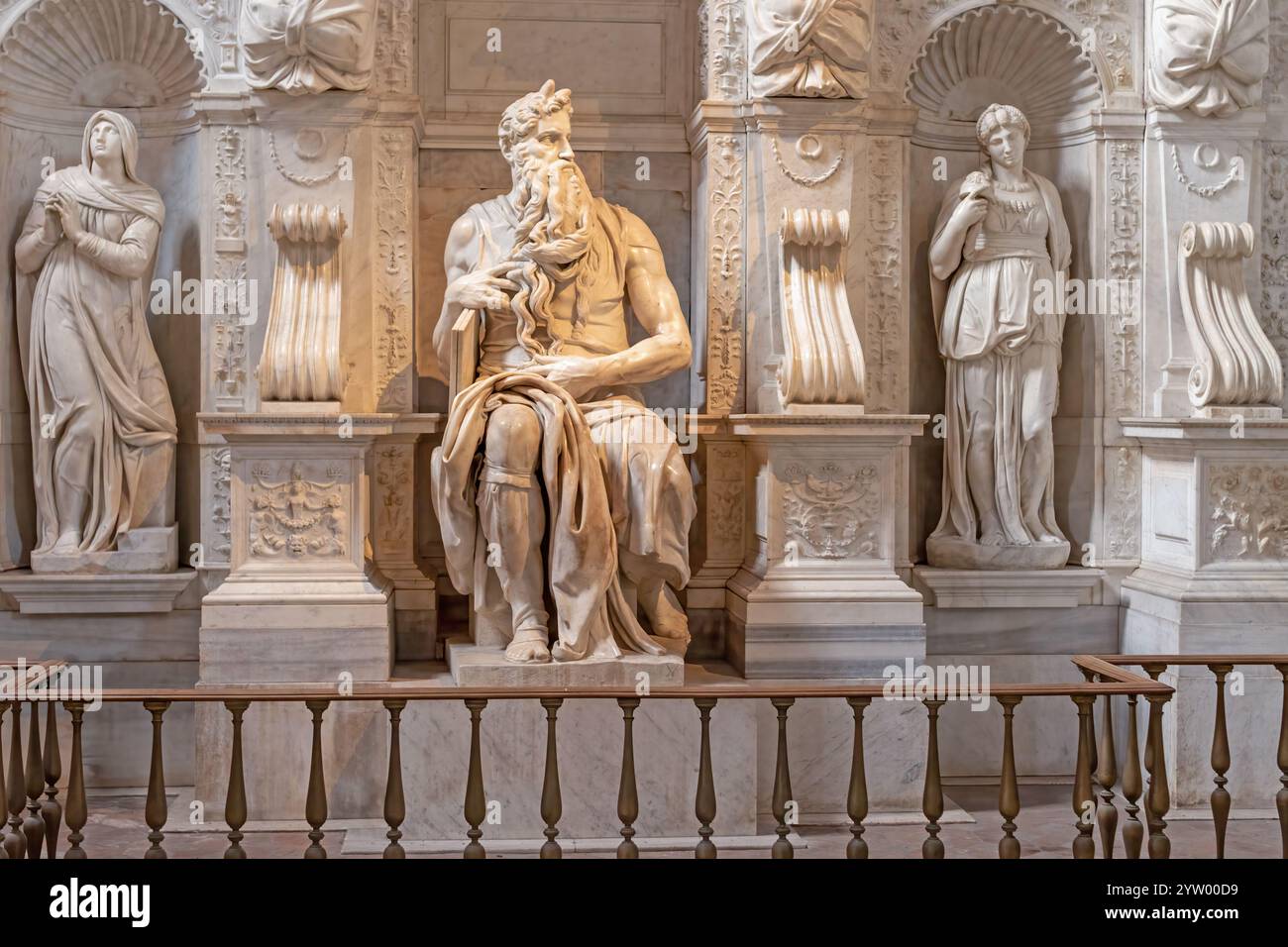 Basilica di San Pietro in Vincoli, detail of the Tomb of Julius II by ...