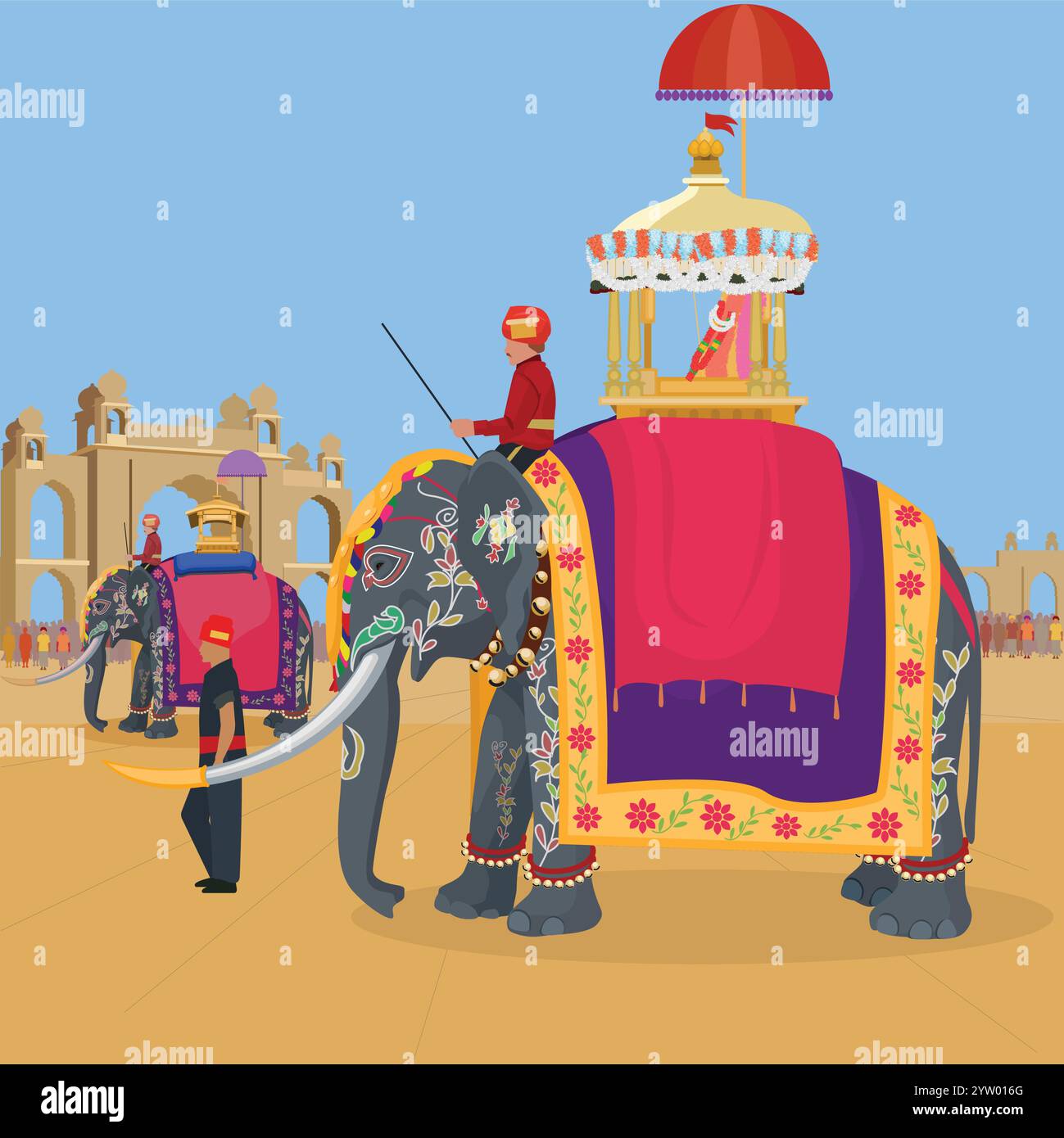 Mysore dasara elephant hi-res stock photography and images - Alamy