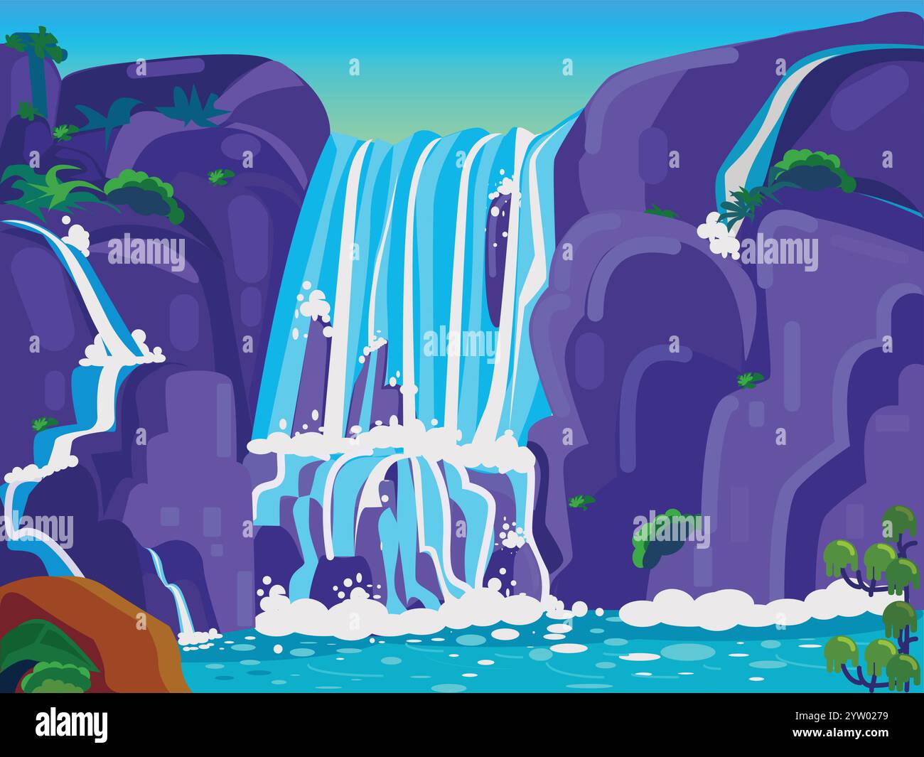 Scene from park in Stock Vector Images - Alamy