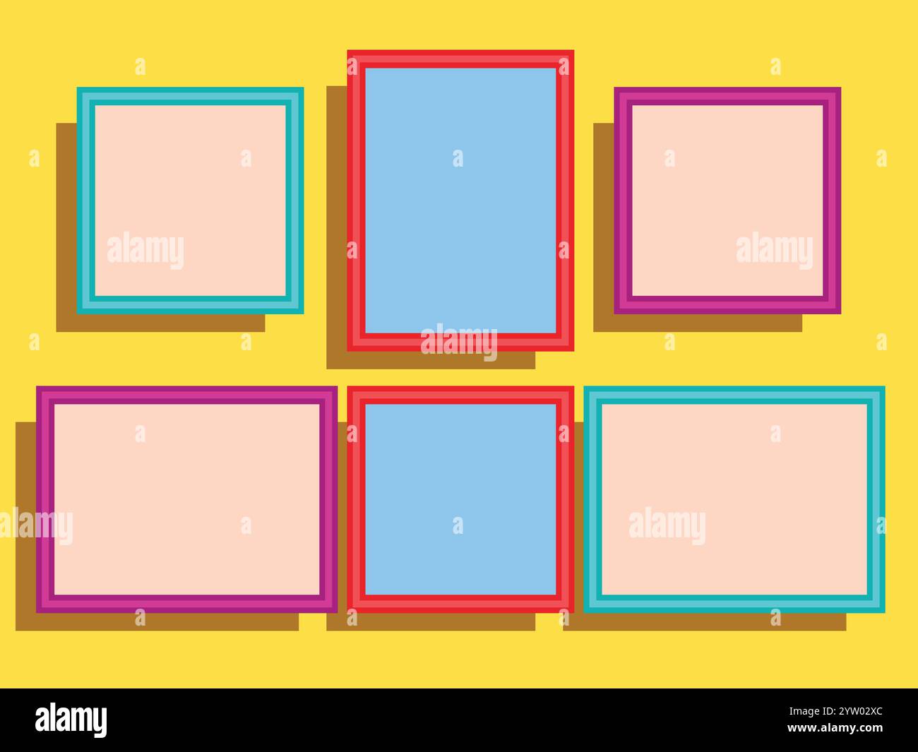 Mock up poster frames Stock Vector Images - Alamy