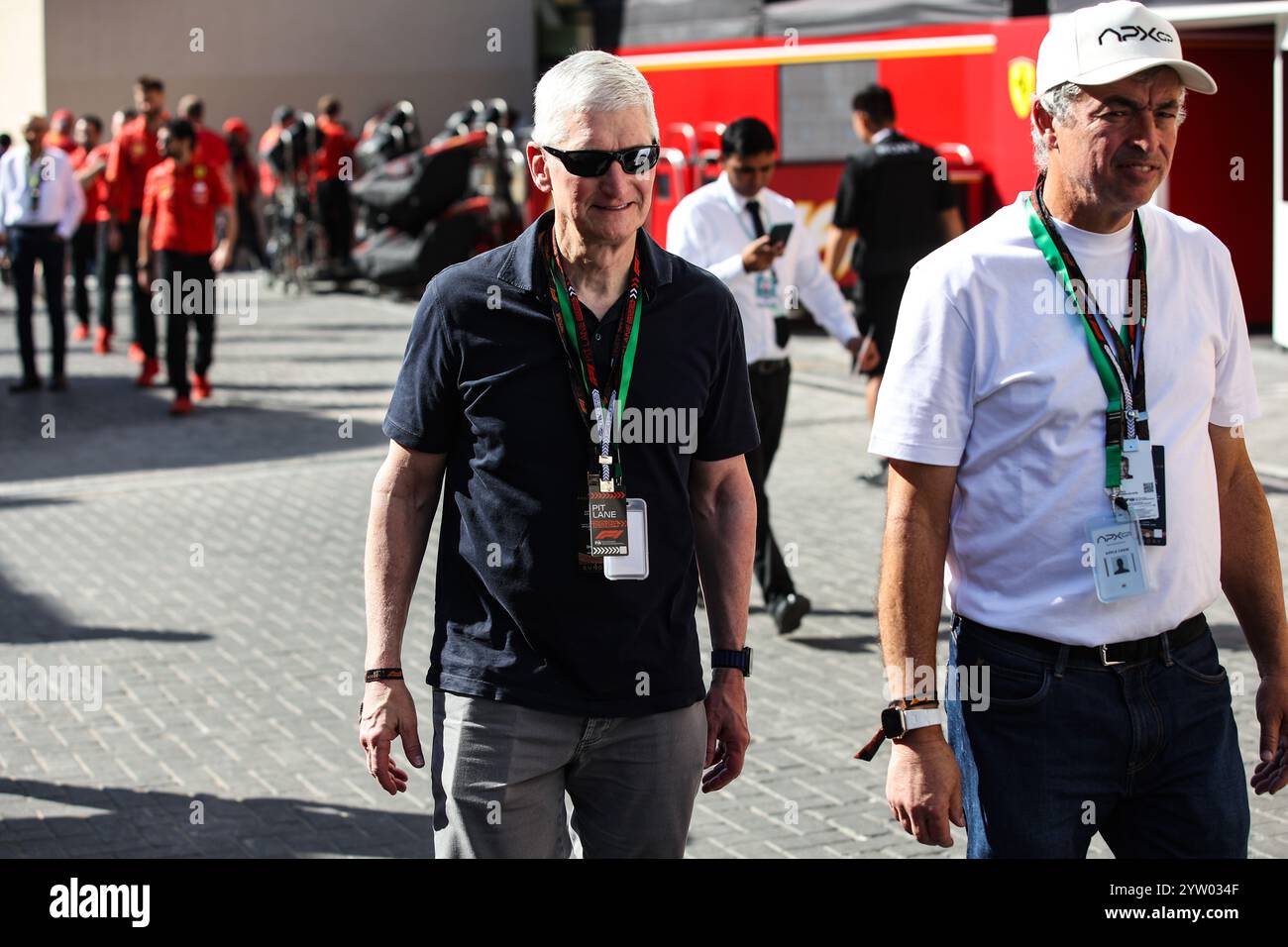 Tim Cook chief executive officer of Apple portrait during the Formula 1 ...