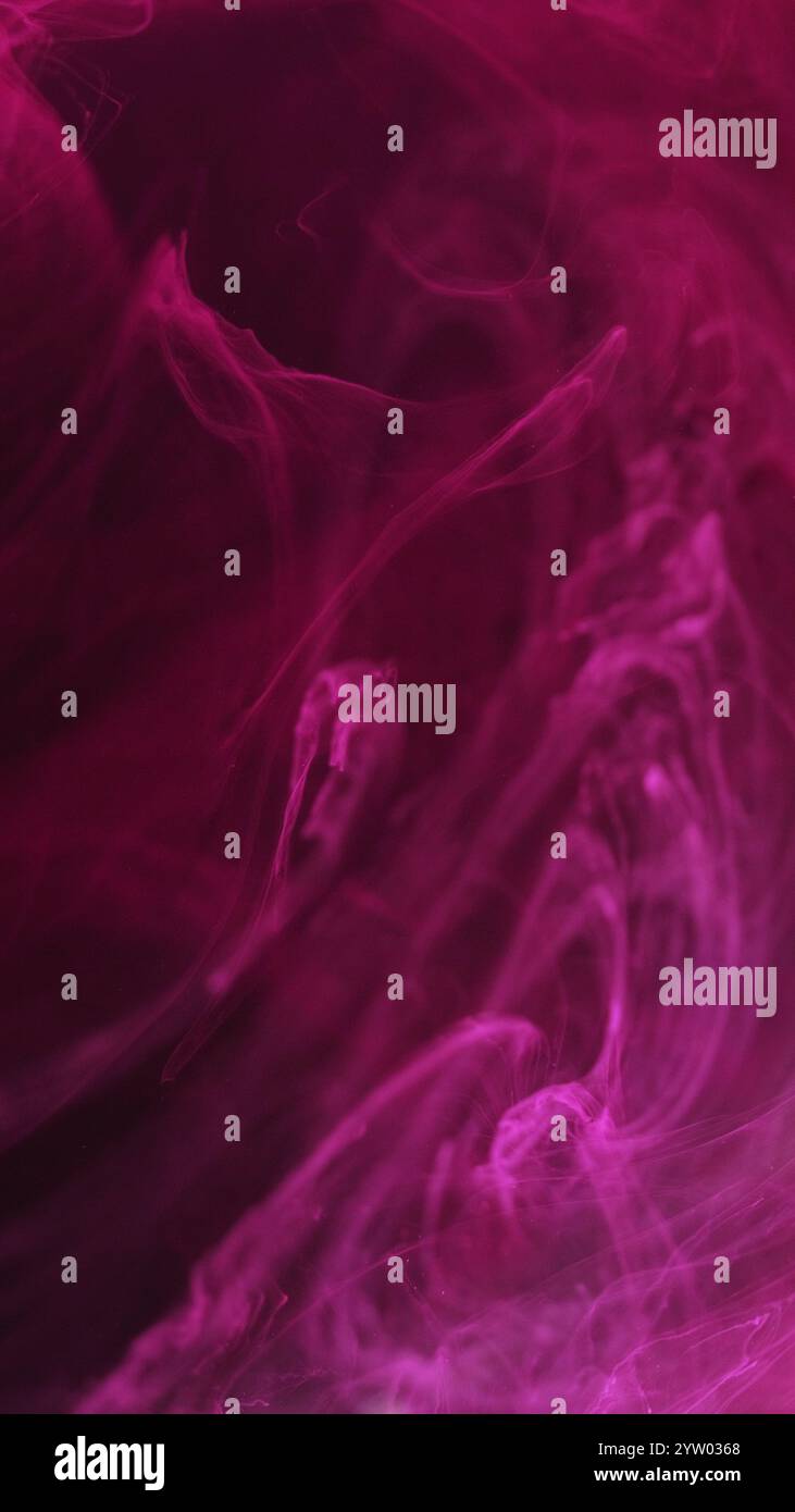 Blur ink. Water background. Defocused bright purple paint mist smoke ...
