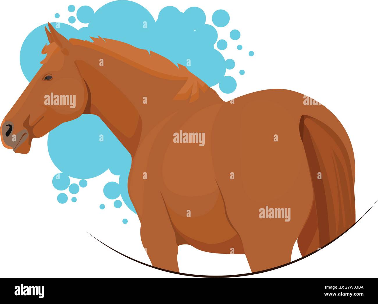 Realistic horse hi-res stock photography and images - Alamy