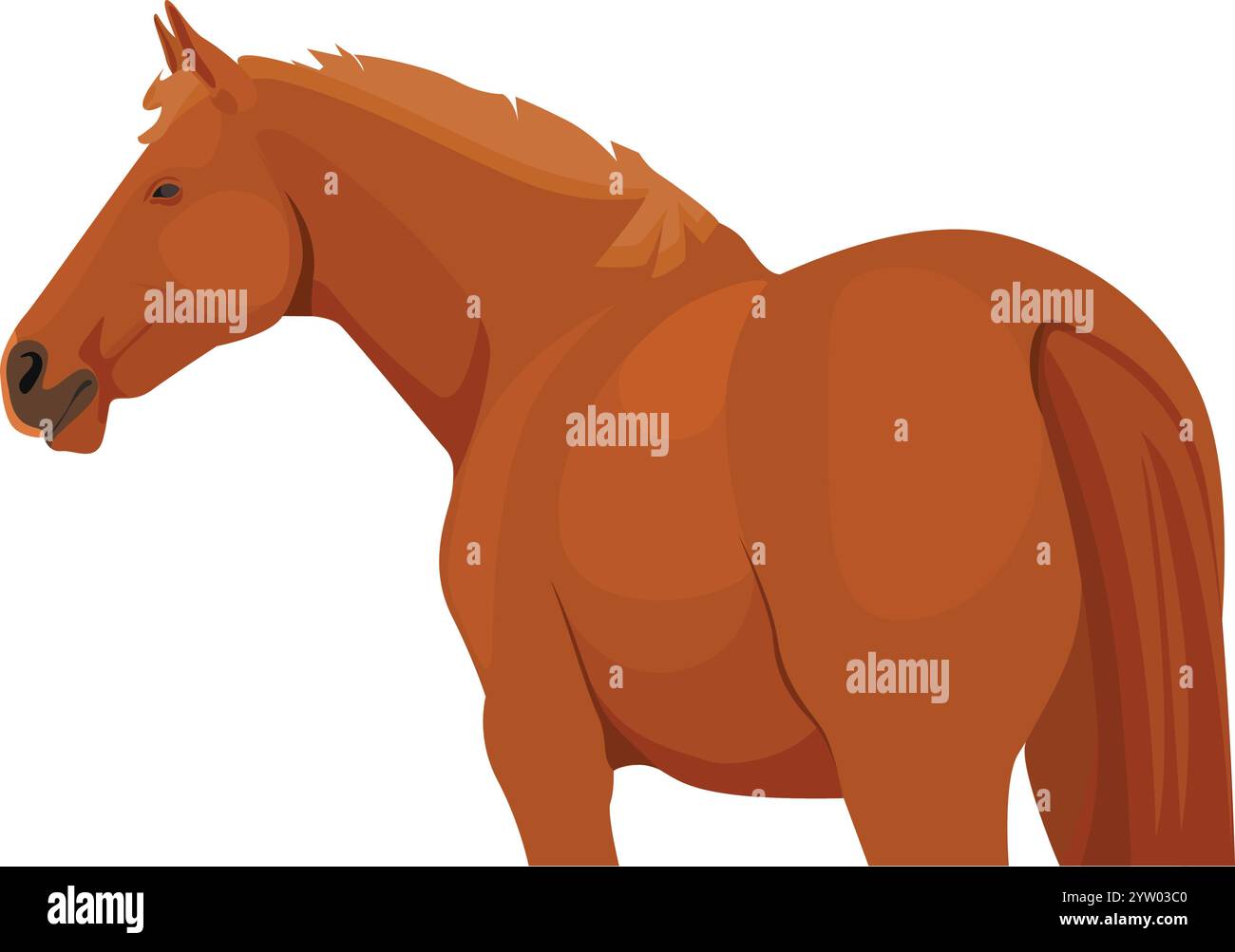 Realistic horse hi-res stock photography and images - Alamy