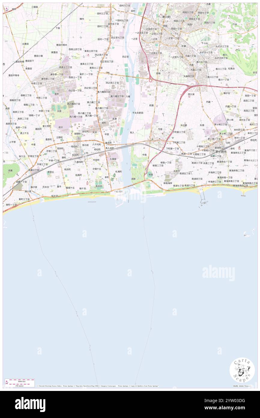 Sagami Gawa, , JP, Japan, , N 35 18' 55'', N 139 22' 9'', map ...