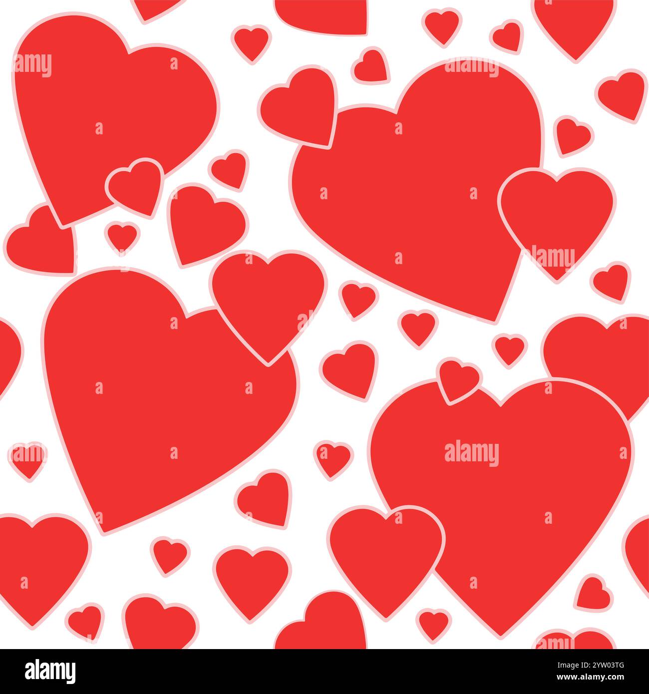 Valentine-Heart seamless texture for your design Stock Vector Image ...