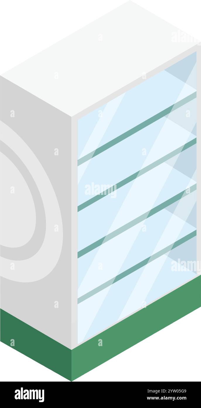 Glass store case Stock Vector Images - Alamy