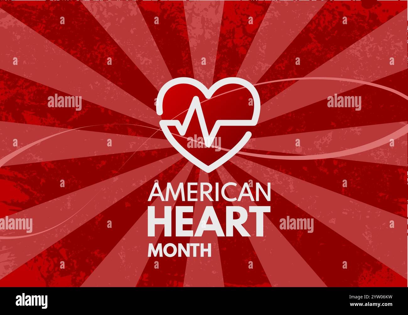 American Heart Month vector illustration, banner Stock Vector Image ...