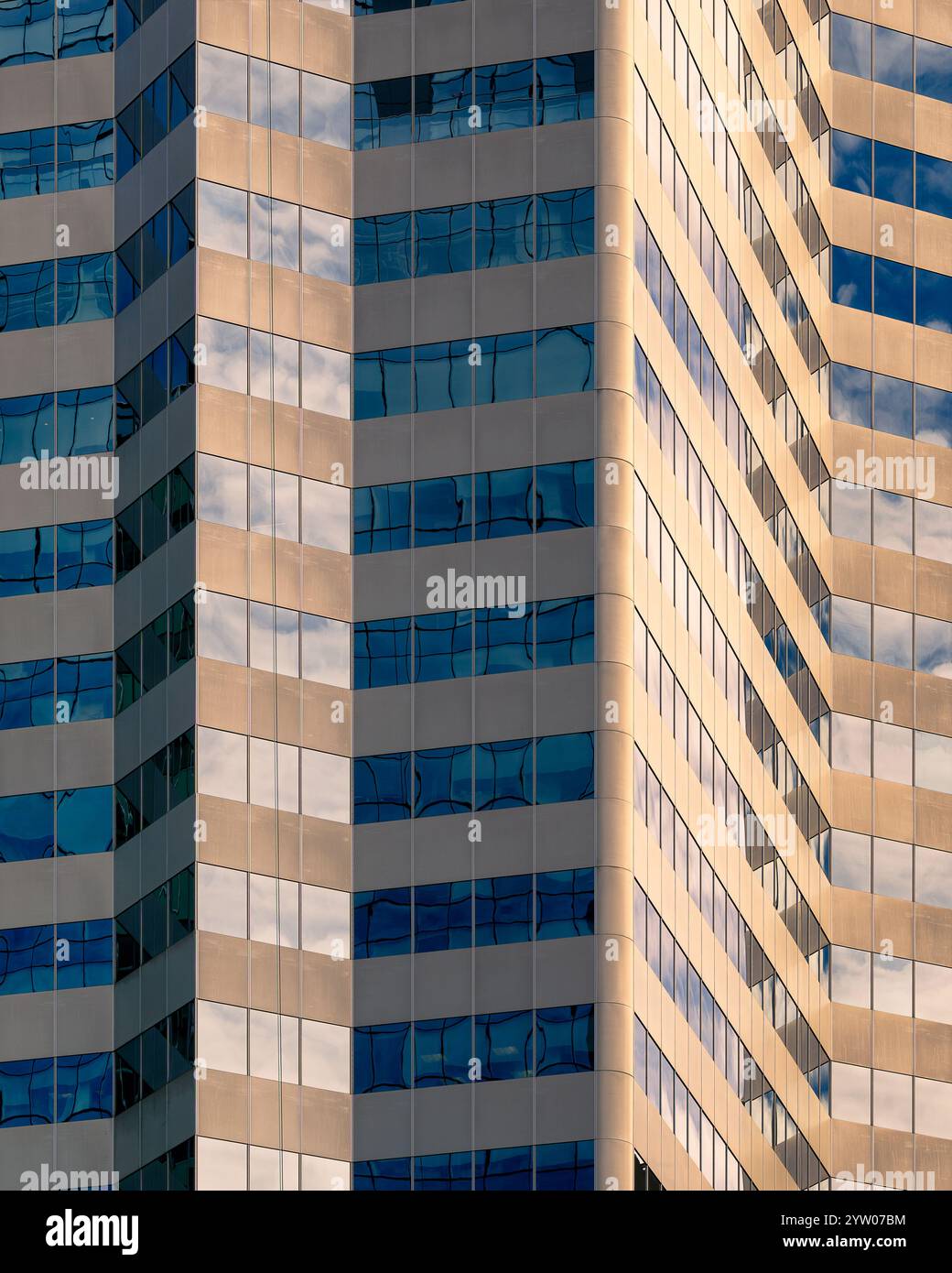 Geometric abstract of exterior of modern Bell Tower at 10104 103 Avenue ...