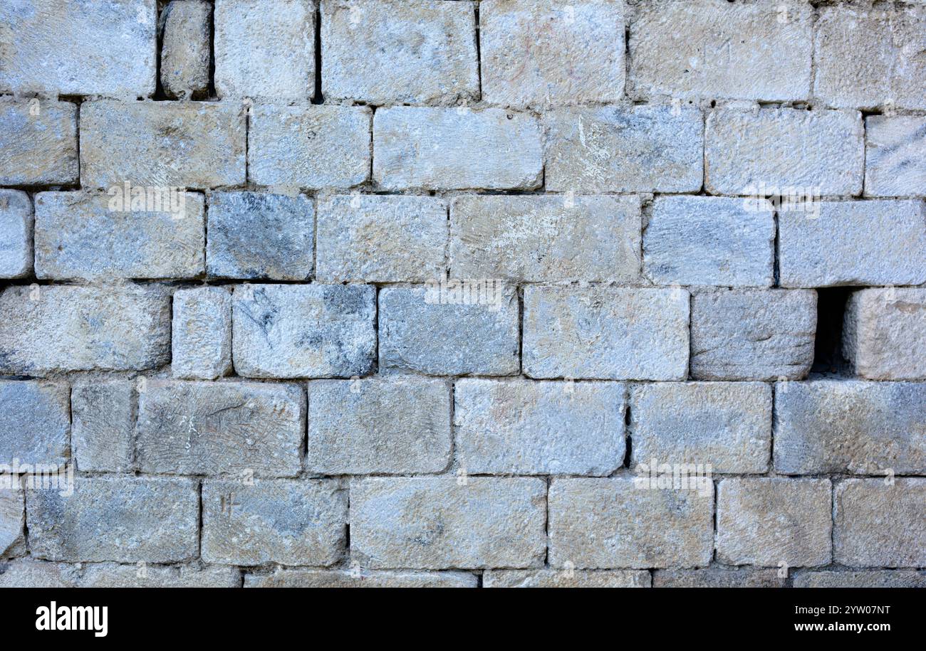 Ancient wall made of rectangular stones Stock Photo - Alamy