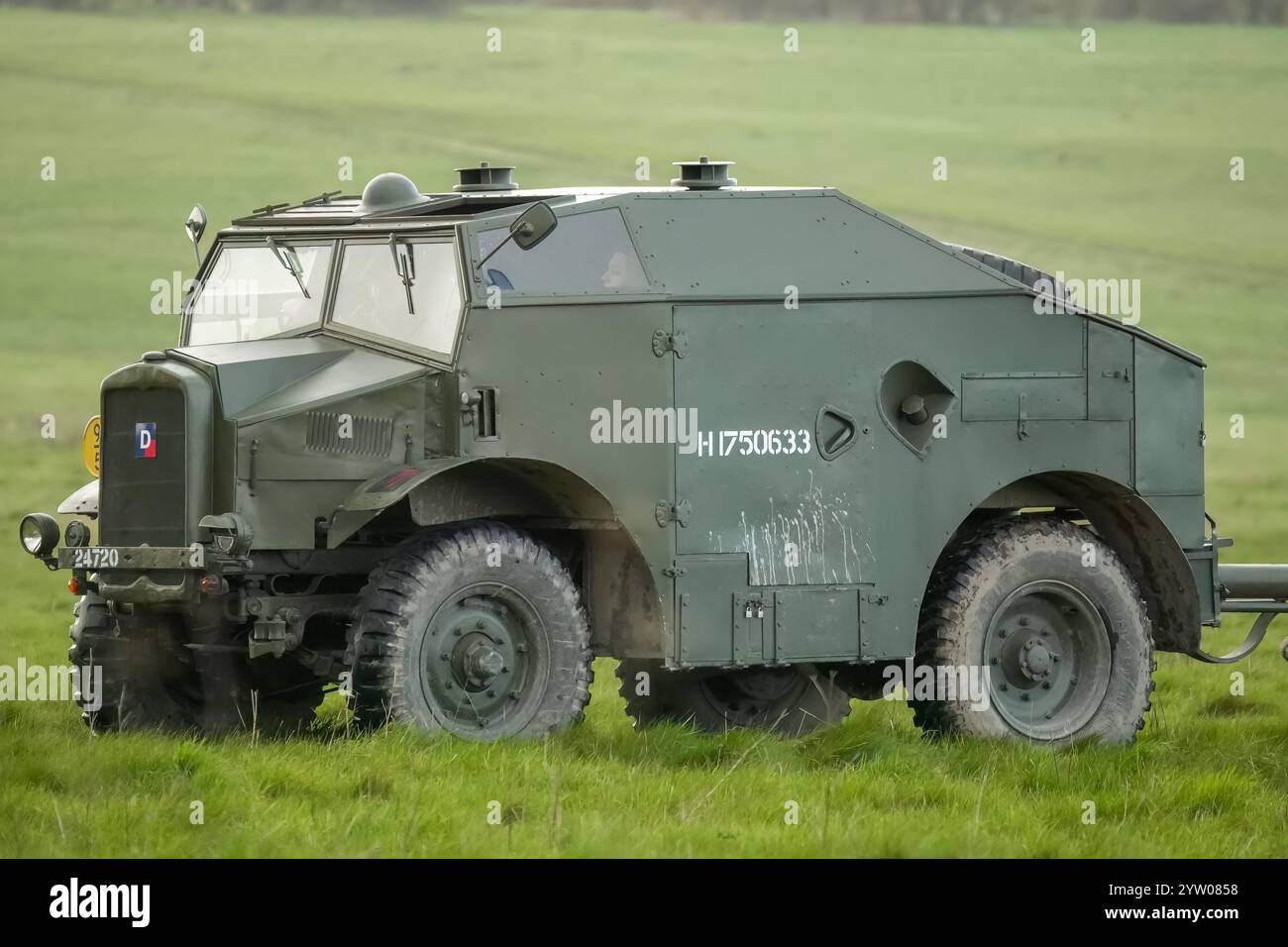 Enthusiasts meeting with working and restored vintage WW2 military ...