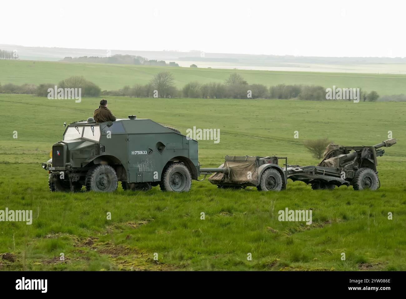 Enthusiasts meeting with working and restored vintage WW2 military ...