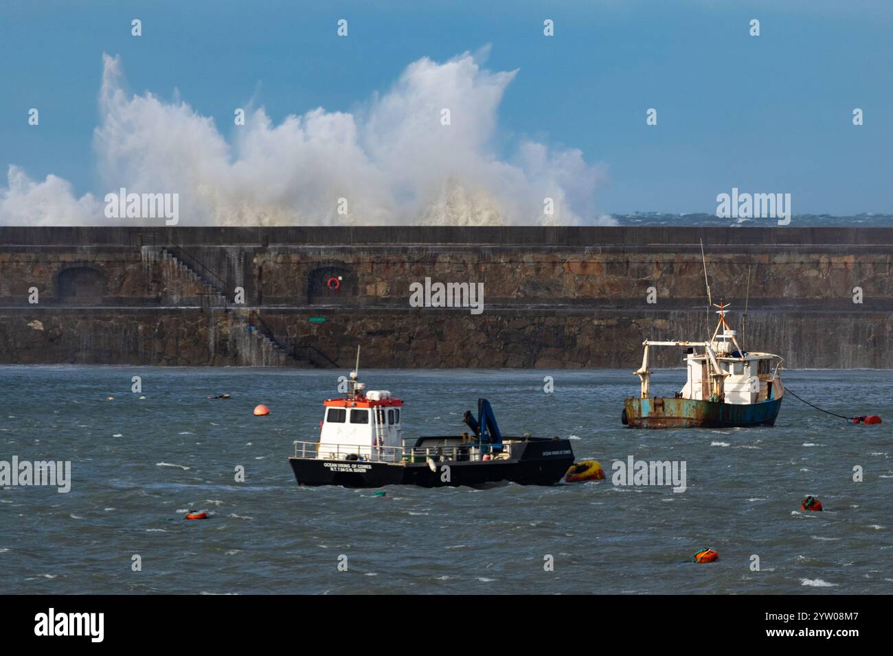 Holyhead port damage hi-res stock photography and images - Alamy