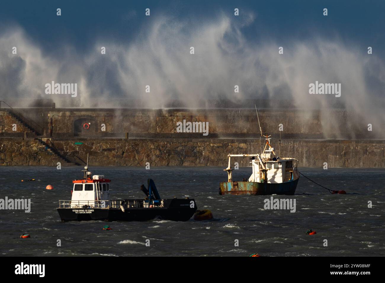 Holyhead port damage hi-res stock photography and images - Alamy