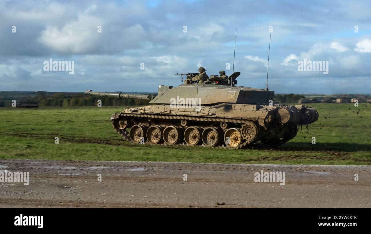 close-up of a british army challenger ii 2 FV4034 main battle tank in ...