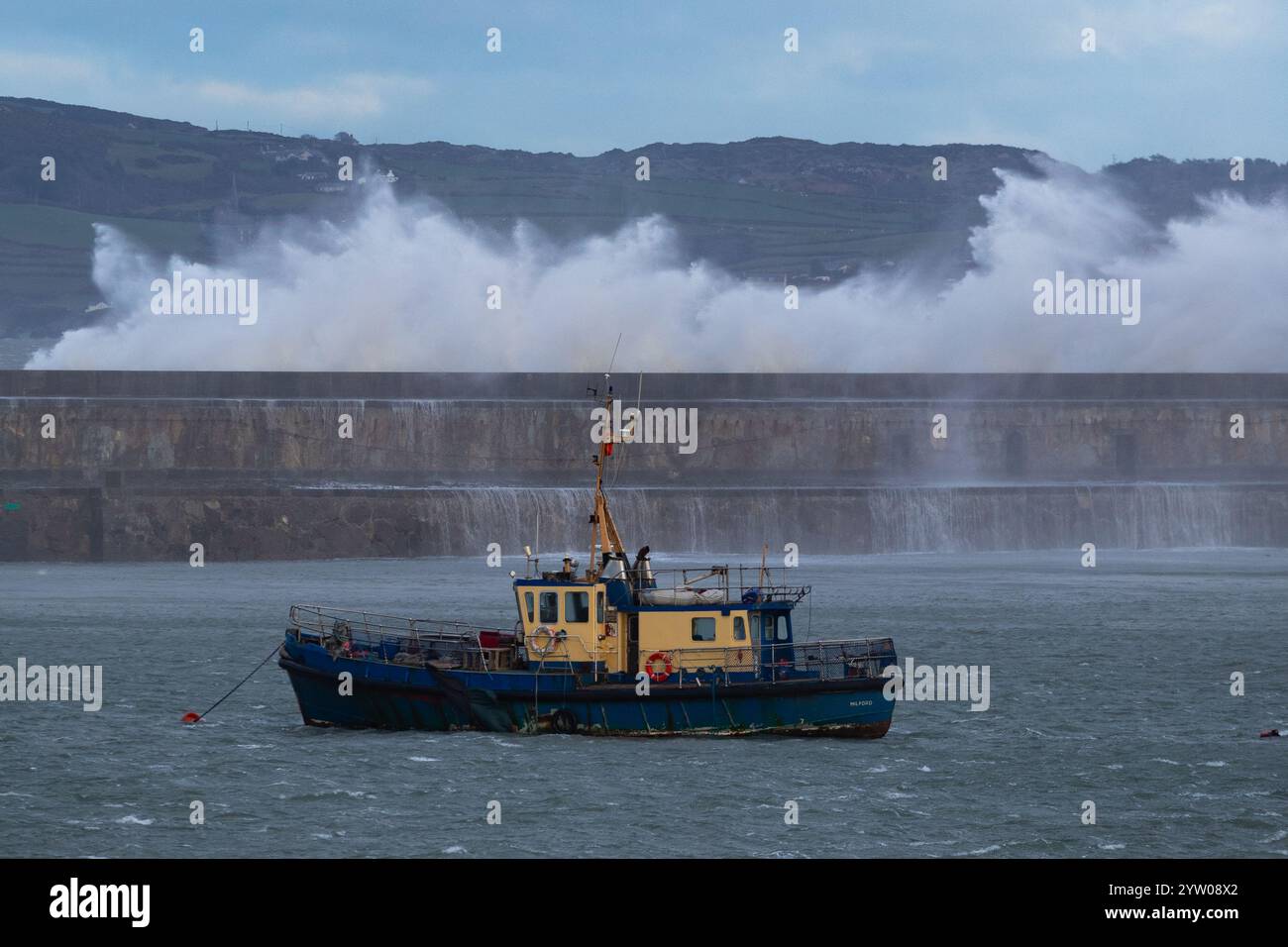 Holyhead port damage hi-res stock photography and images - Alamy