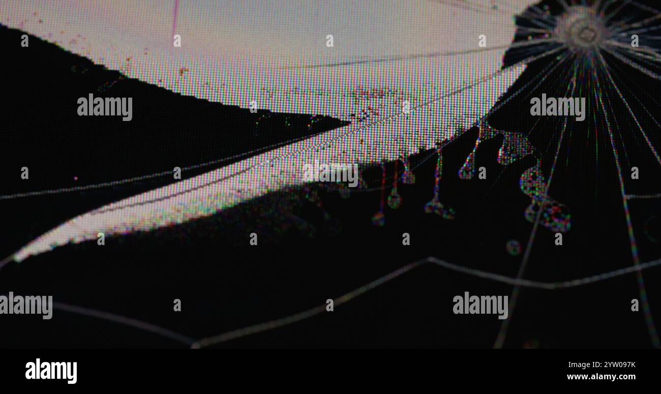 Distorted display broken screen cracked hi-res stock photography and ...