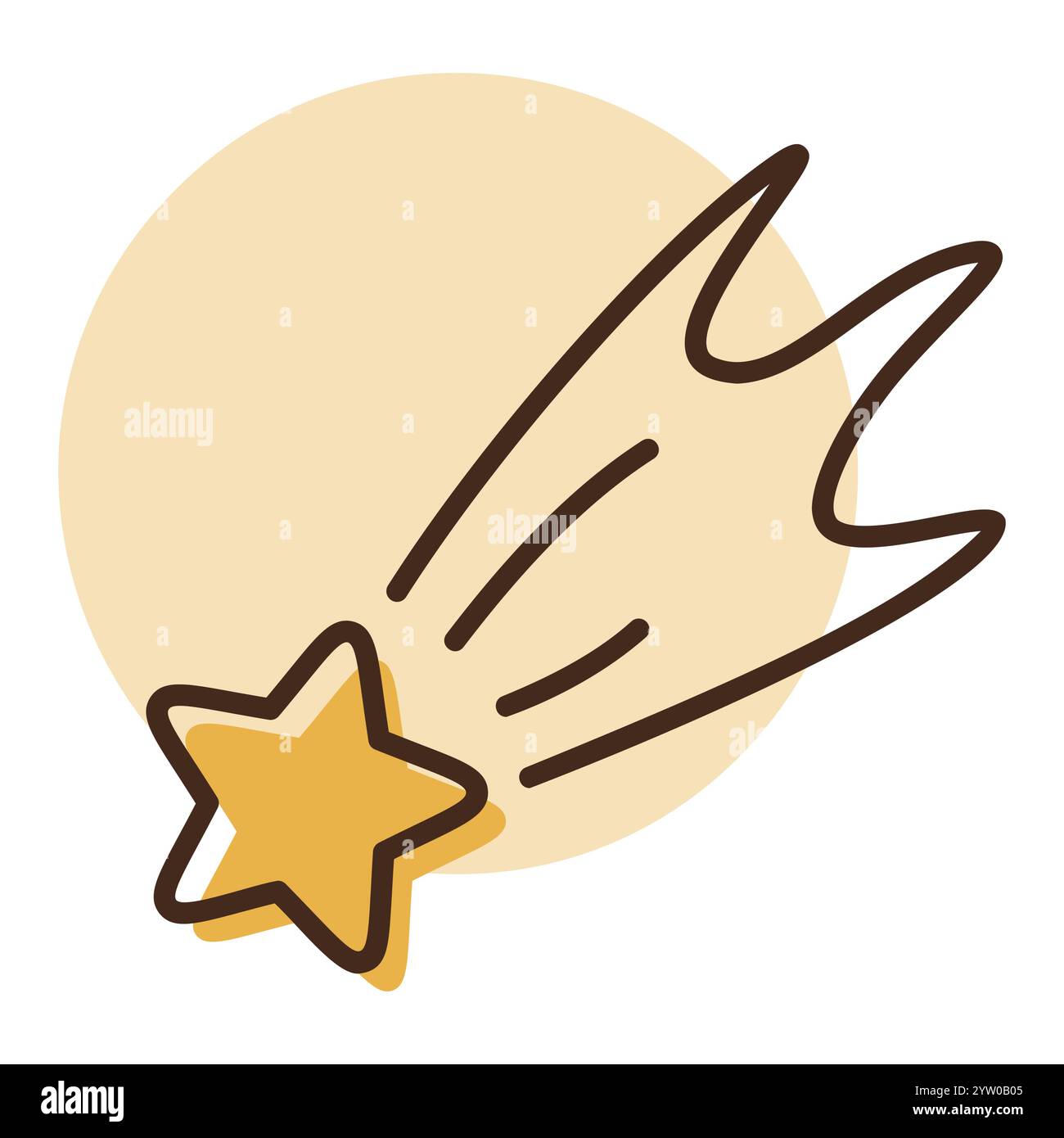 Falling star vector icon. Shooting star sign. Winter sign. Graph symbol ...