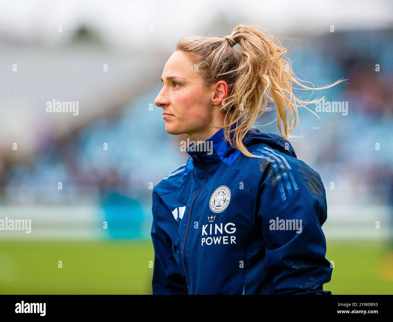 Joie Stadium, UK. 8th Dec, 2024. Goalkeeper Janina Leitzig (1 Leicester ...