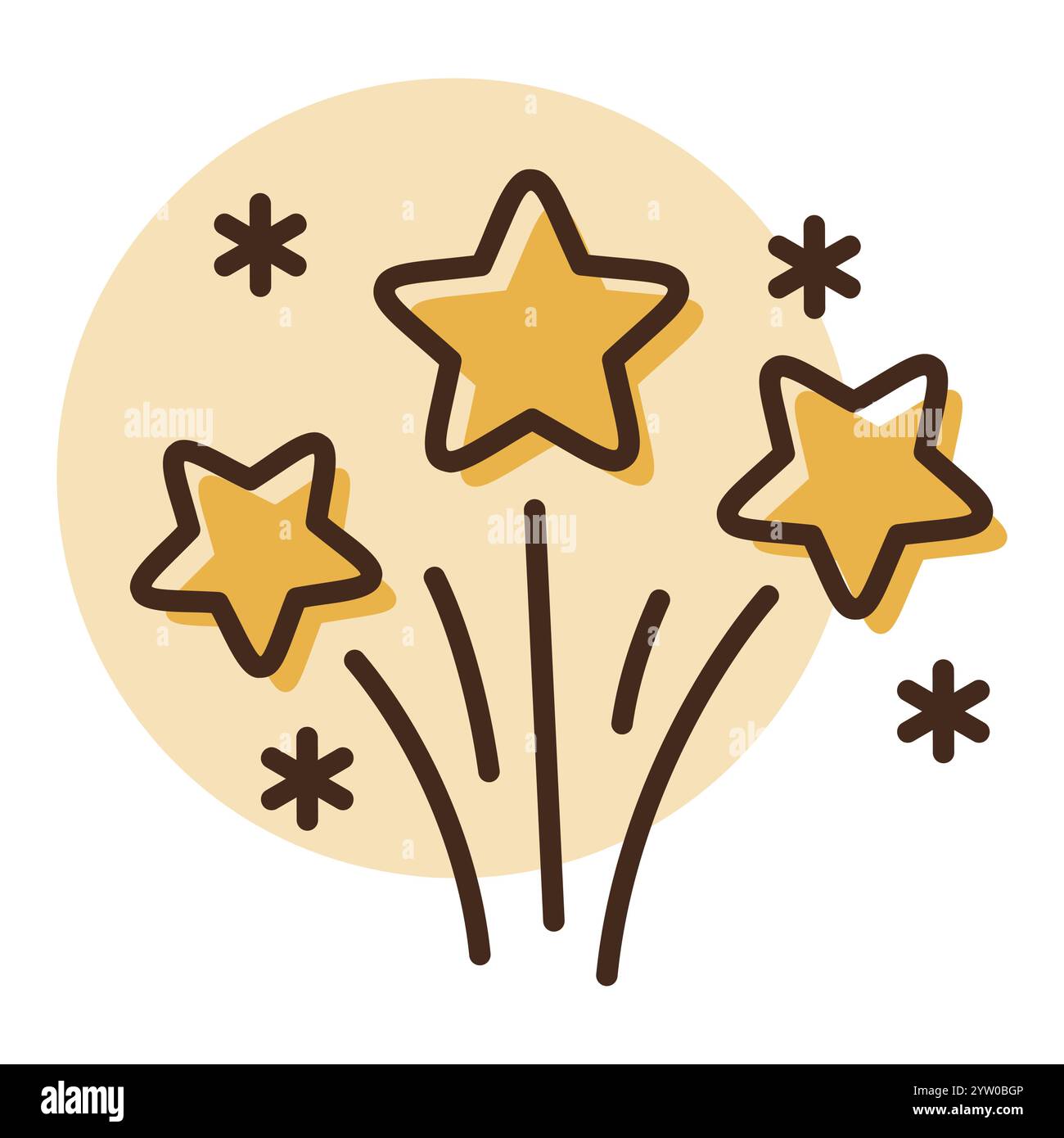 Fireworks explosion splash with stars vector icon. Winter sign. Graph ...